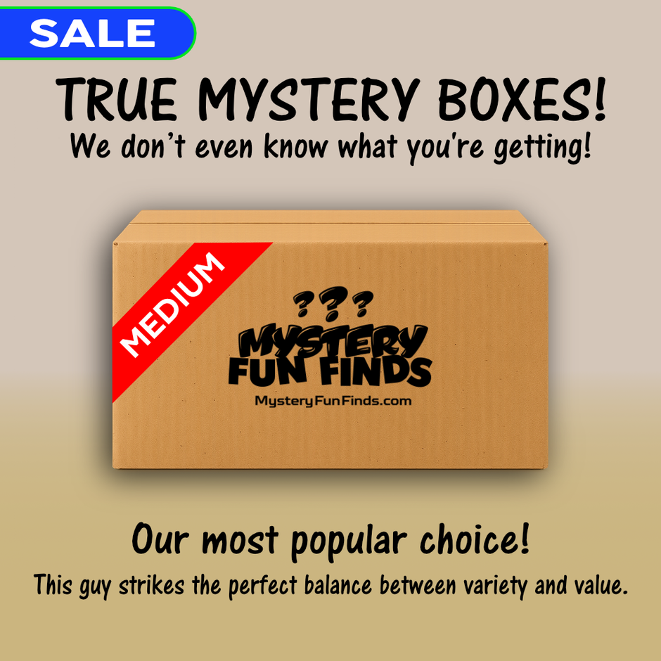 Unclaimed Mail Mystery Boxes from Mystery Fun Finds