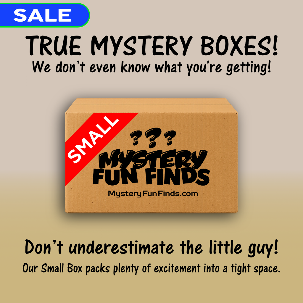 Unclaimed Mail Mystery Boxes from Mystery Fun Finds